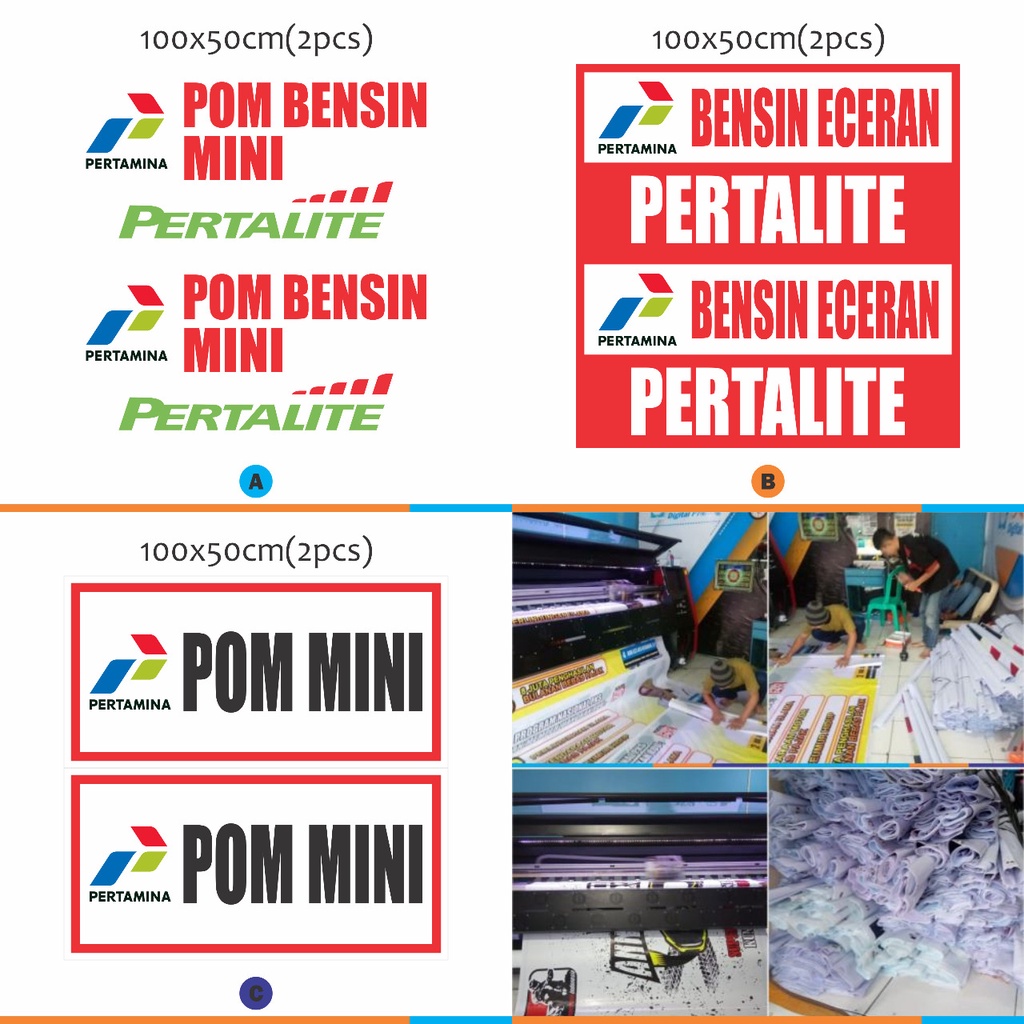 Jual SPANDUK POM BENSIN MINI 100x50 | Shopee Indonesia