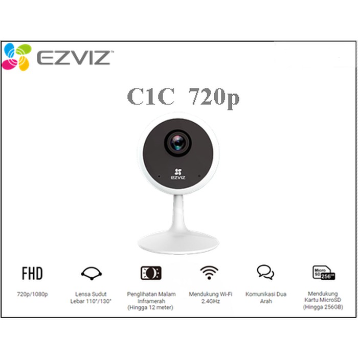 Jual IP Kamera CCTV Ezviz C1C HD 720p Indoor Wifi | Shopee Indonesia
