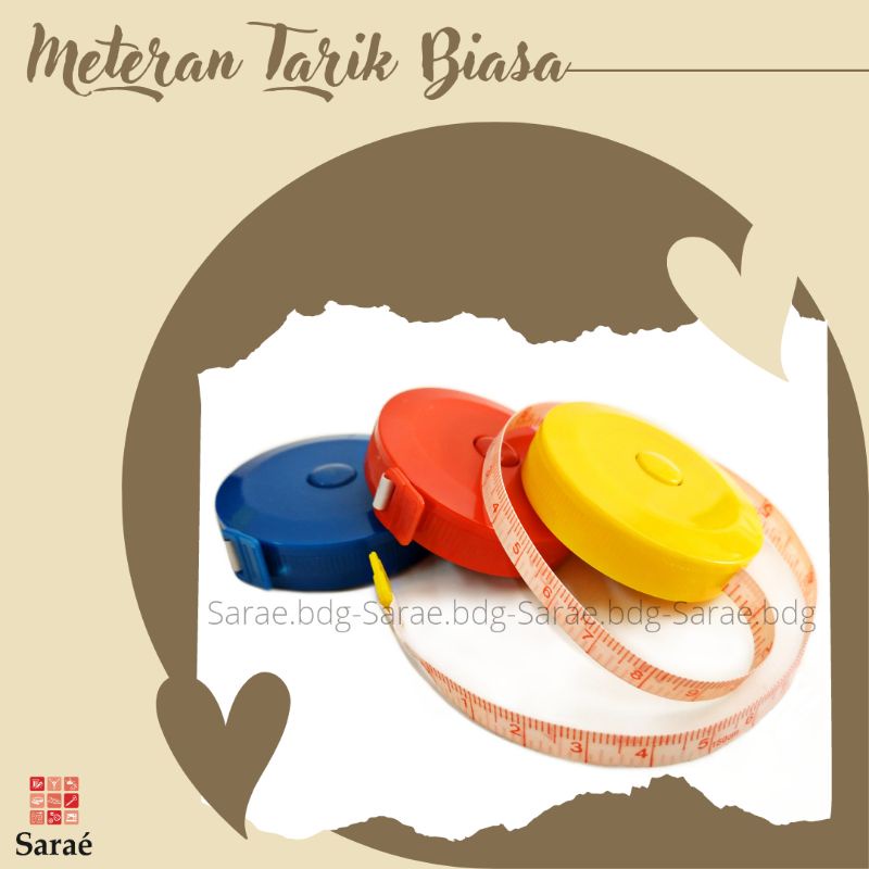 Jual Meteran Tarik Biasa/Meteran Kain/150cm - 1,5mm | Shopee Indonesia