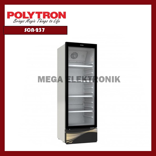 Jual POLYTRON SCN-237 SHOWCASE LEMARI PENDINGN 4 RAK 285 LITER - KHUSUS ...