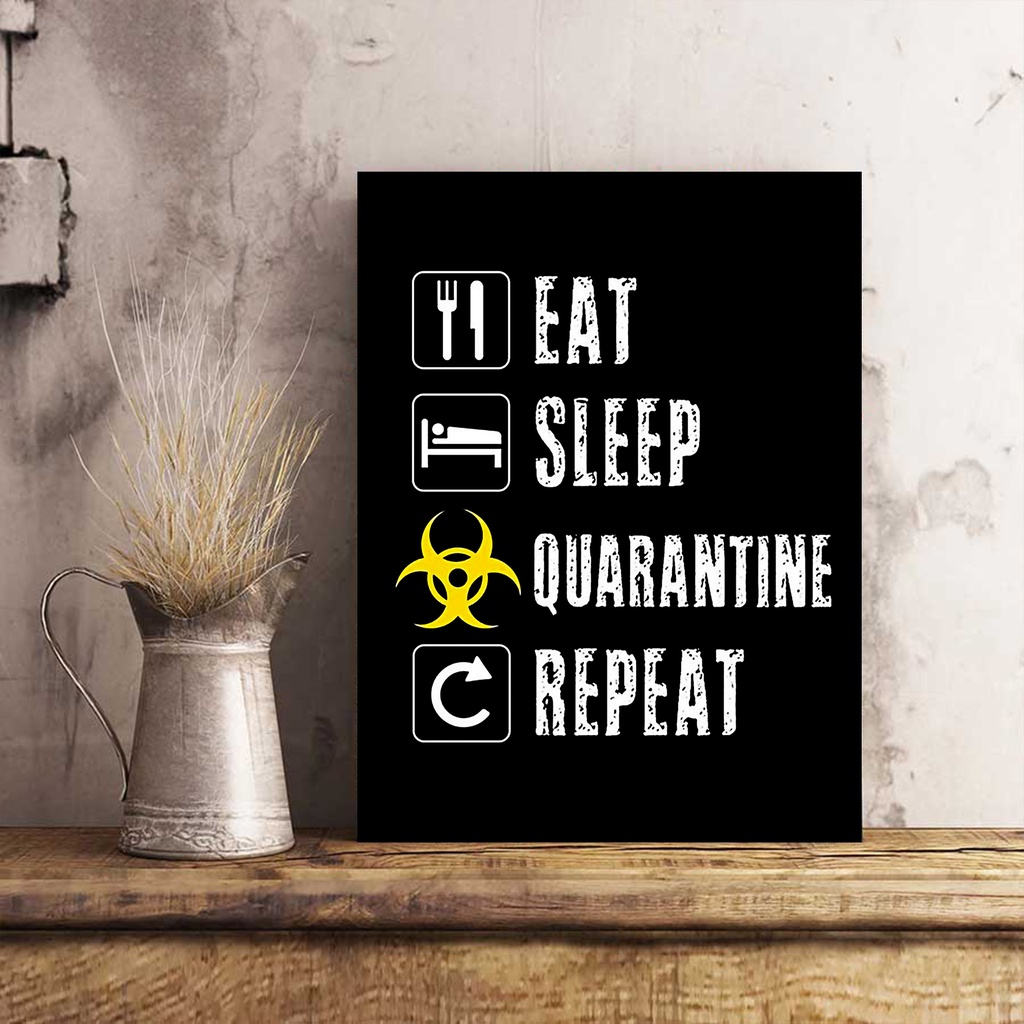 Jual Poster Quotes QUARANTINE Hiasan Dinding Poster Kayu | Shopee Indonesia