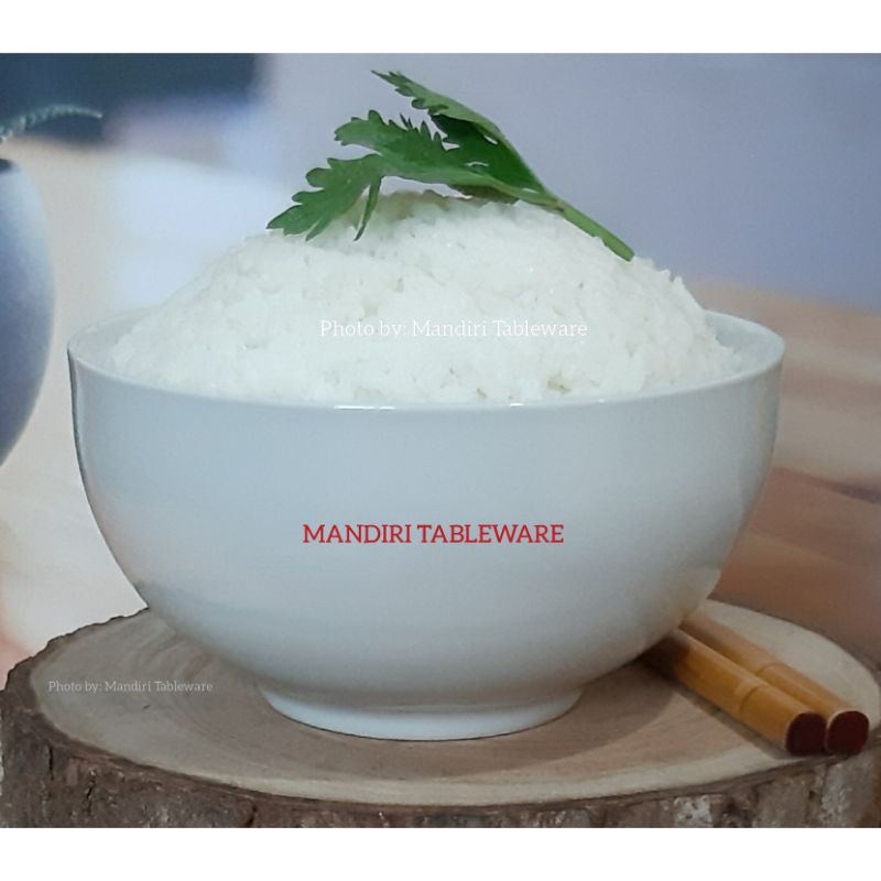 Jual 6 Pcs Mangkok Nasi Keramik Kecil 4,5 Inch | Rice Bowl | Putih ...