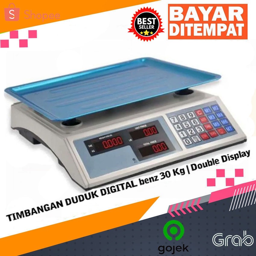 Jual Timbangan Buah Scale Double Computing 30 Kg Timbangan Digital 30kg/timbangan digital ...