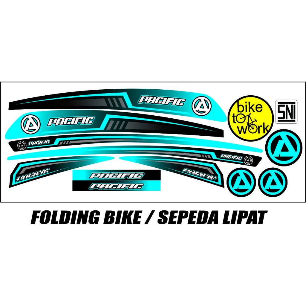 Jual STIKER STRIPING BIKE STIKER SEPEDA VARIASI FOLDING LIPAT BIKE ...