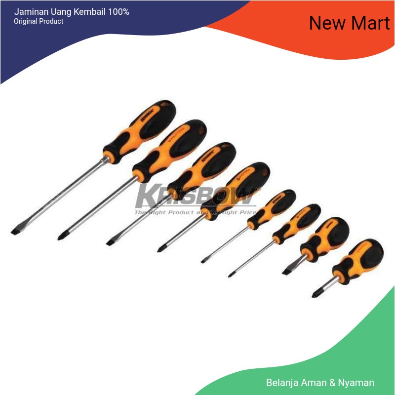 Jual Obeng/Screwdriver Set krisbow 8PCS | Shopee Indonesia