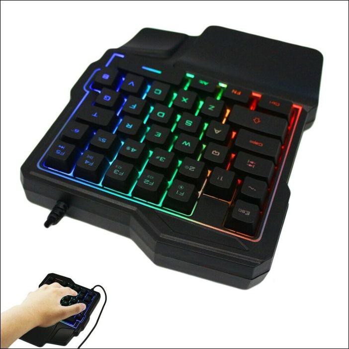 Jual Gaming Keyboard One Handed K7 Rgb / Single Hand Gaming Keyboard ...