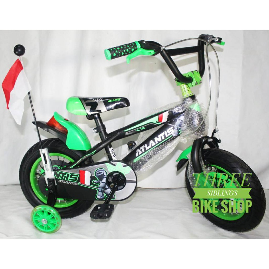 Jual SEPEDA ANAK ATLANTIS FLAG 12 INCH Warna Hijau | Shopee Indonesia