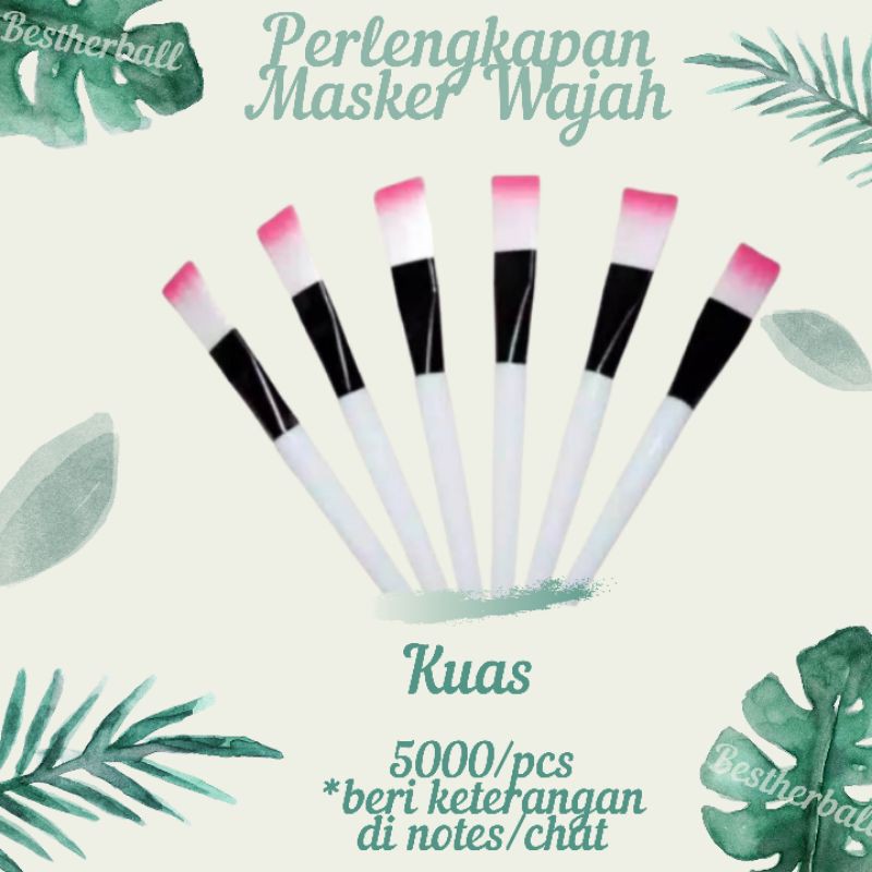 Jual KUAS MASKER WAJAH DAN MANGKOK MASKER KAIN AIR MAWAR ALAT ...