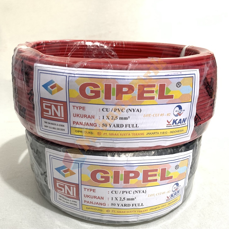 Jual KABEL NYA TUNGGAL ENGKEL 1x2,5MM 50 YARD FULL GIPEL SNI ETERNA SUPREME | Shopee Indonesia