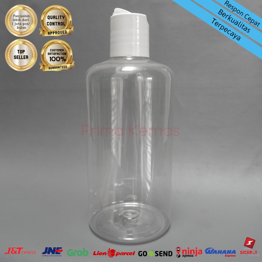 Jual Botol HS 500 ml & Presstop 28/410 Putih - botol hand sanitizer 500 ...