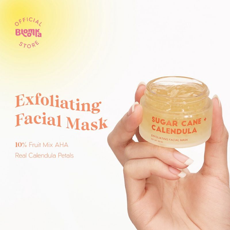 Jual Bloomka Calendula Sugar Cane Exfoliating Face Mask 30 Ml | Shopee ...