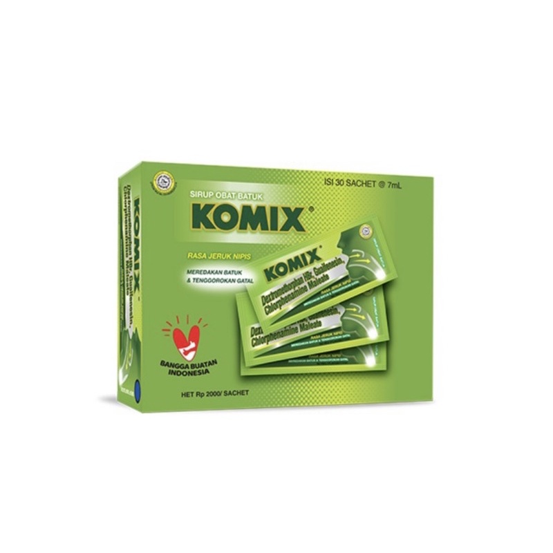 Jual Komix sachet 7 ml jeruk nipis | peppermint | jahe | Shopee Indonesia
