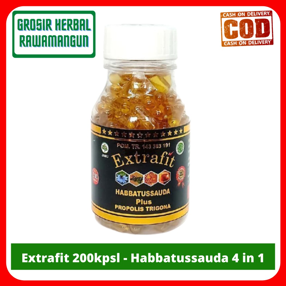 Jual Habatusauda Oil Plus Ekstra Propolis Trigona Extrafit 200 kpsl ...