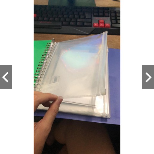 Jual map plastik zipper pocket bantex binder loose leaf A5 - multiholes ...