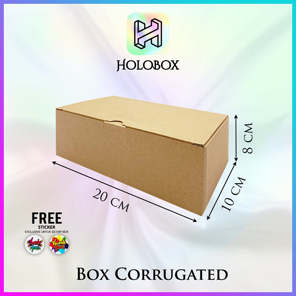 Jual Box/Dus/Kotak Polos/Packaging/Kue/Corrugated/Serbaguna Uk.20x10x8 ...