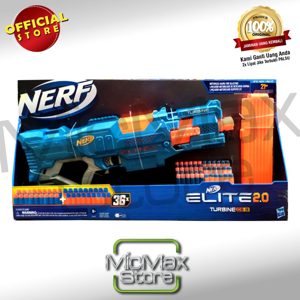 Jual Nerf Elite 2 0 Turbine Cs 18 Cs18 Motorized Rapid Fire Blasting