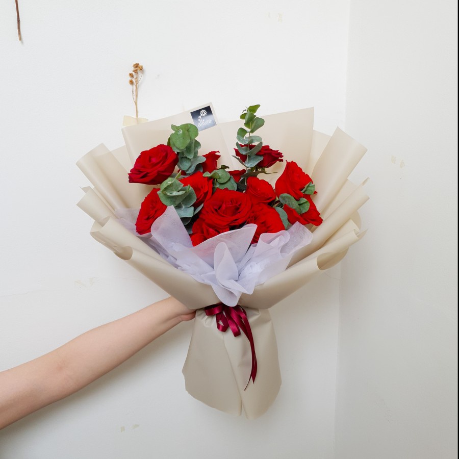 Jual 10pcs Classic Rose / Buket Bunga Mawar / Korean Bouquet/ Rose ...