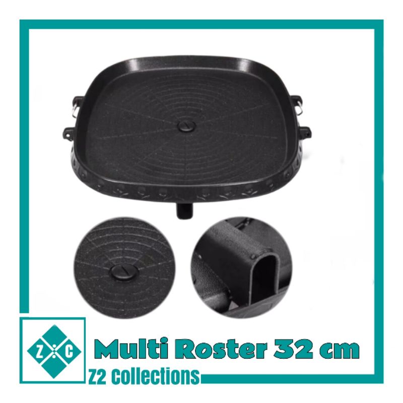 Jual Multi Roster 32cm Alat Pemanggang Daging Datar BBQ Square Multi ...