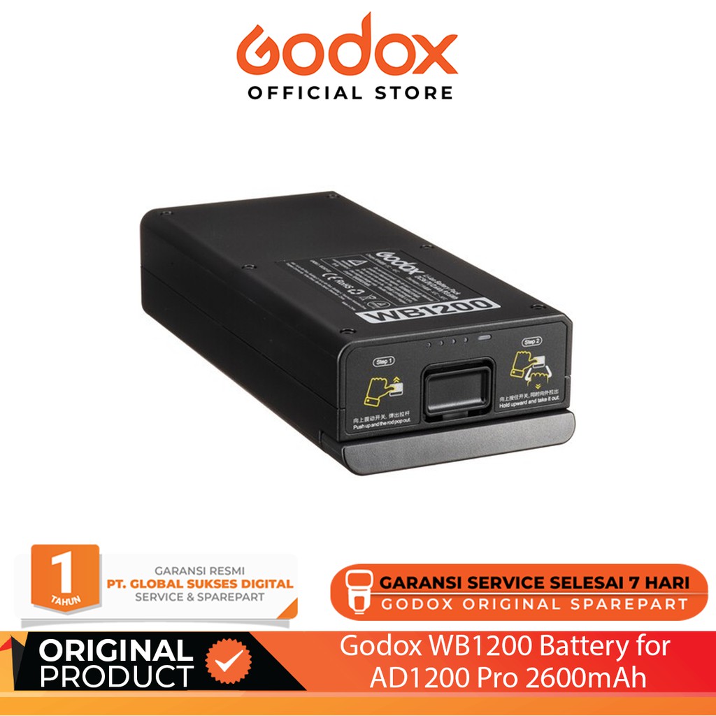 Jual Godox WB1200 Battery for AD1200 Pro 2600mAh | Shopee Indonesia