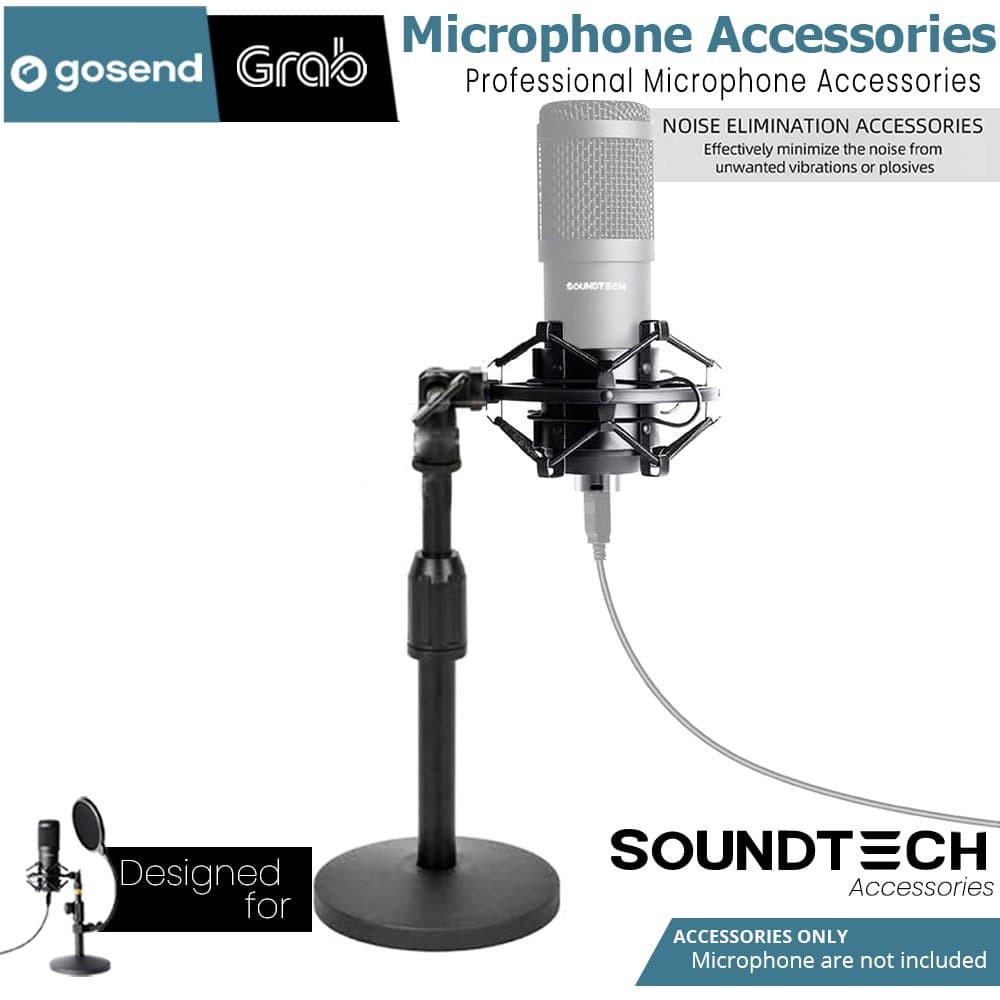 Jual SOUNDTECH Stand Table for Microphone Mic Condenser Soundtech ...