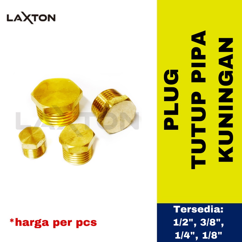 Jual Plug tutup pipa kuningan asli (bukan BIBIT/BABET) | Shopee Indonesia