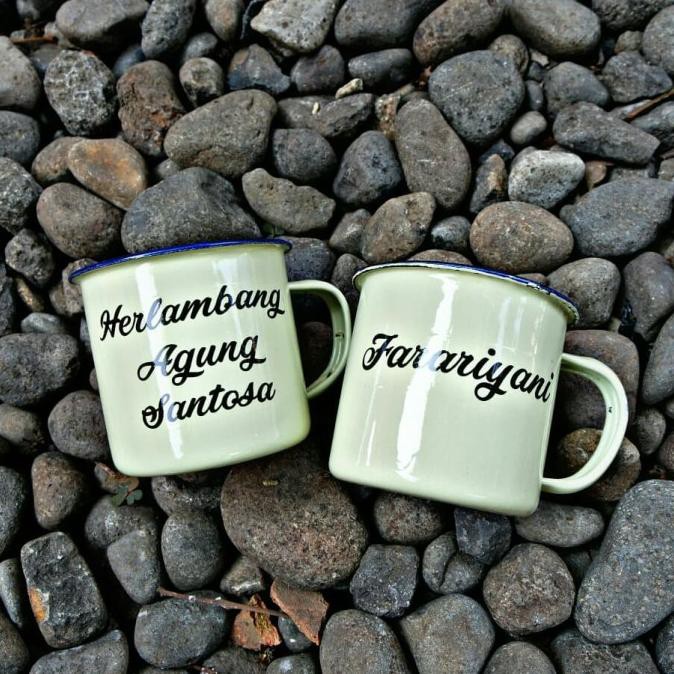 Jual Produk Terbaik] Gelas Enamel Desain Custom | Shopee Indonesia