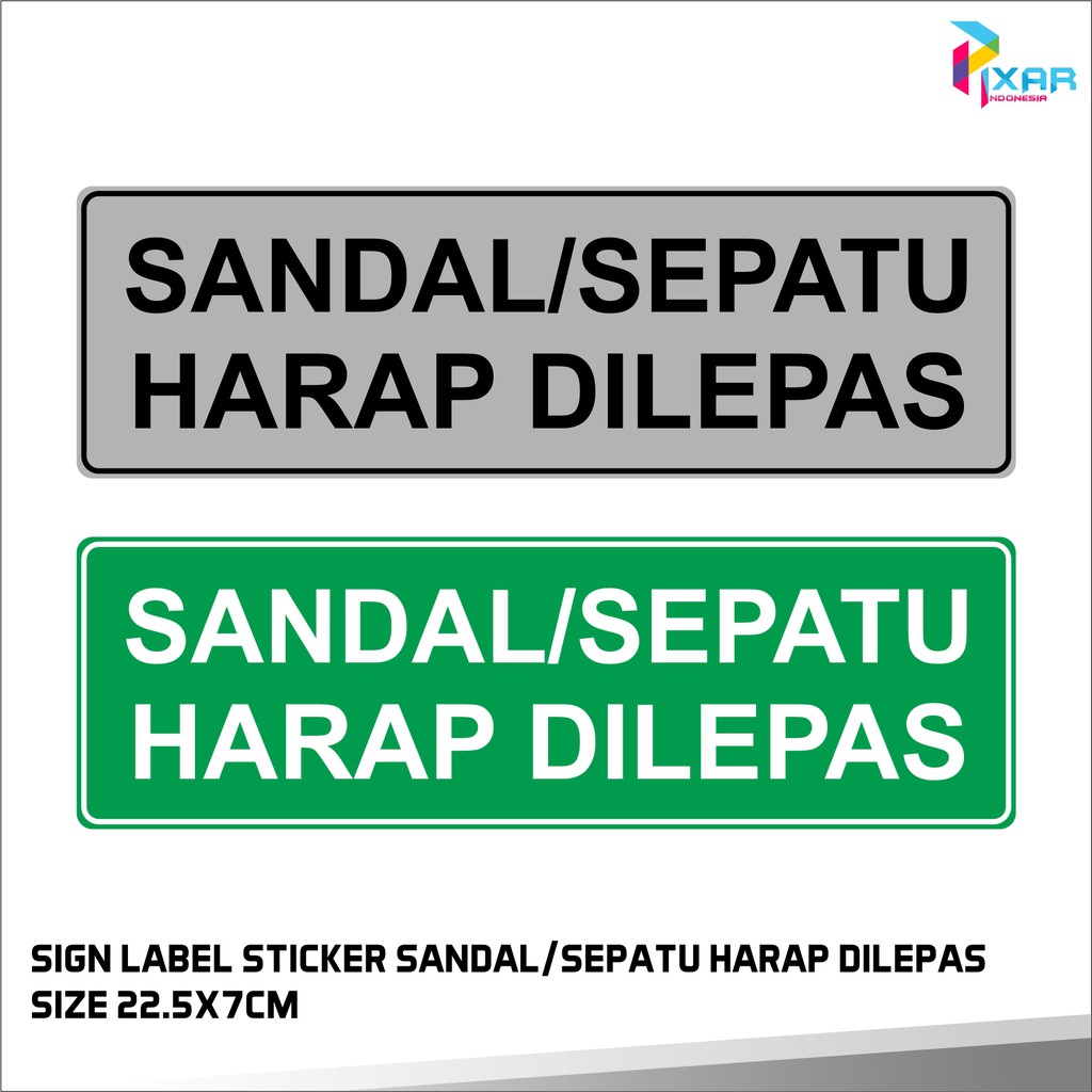 Jual SIGN LABEL STICKER SANDAL/SEPATU HARAP DILEPAS | Shopee Indonesia