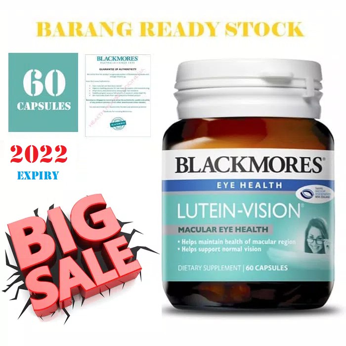 Jual Blackmores Lutein Vision/ Maintains Macular Eye Health, 60 ...