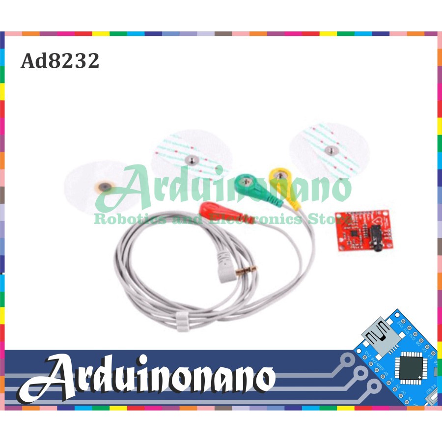 Jual ECG Development Kit AD8232 Heart Rate Monitor heart sensor ...