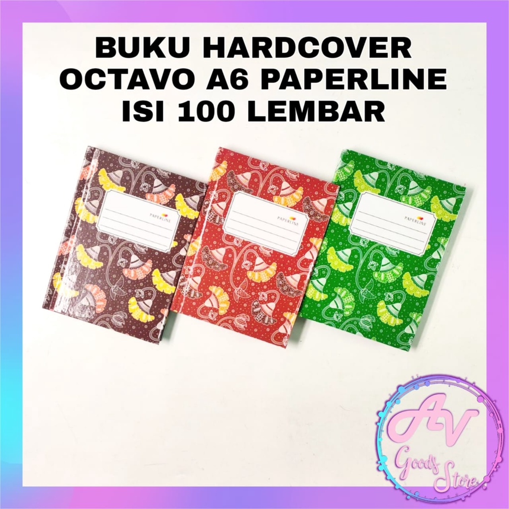 Jual Buku Tulis Hardcover Octavo A6 Paperline 100 Lembar Buku Hard