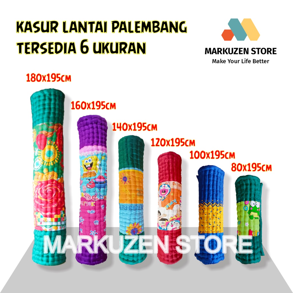 Jual Kasur lantai lipat Palembang UK 70, 80, 100, 120, 140, 160, 180cm X 195cm ( Panjang ...