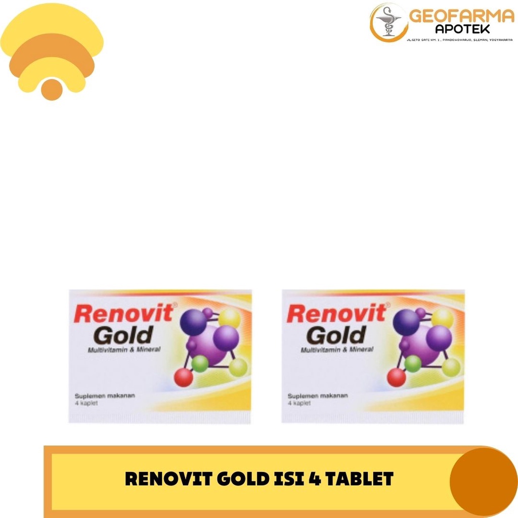 Jual RENOVIT GOLD ISI 4 TABLET SUPLEMEN DAN MULTIVITAMIN | Shopee Indonesia