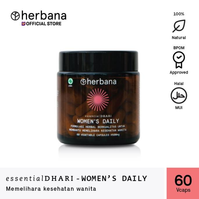 Jual Ready Stock Herbana Women's Daily - Suplemen Herbal Kesehatan Wanita - 60 Kapsul | Shopee ...