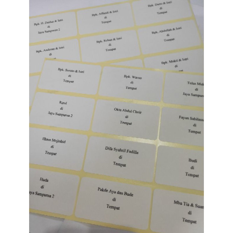 Jual Cetak Stiker Nama/Label Nama/Sticker Nama | Shopee Indonesia