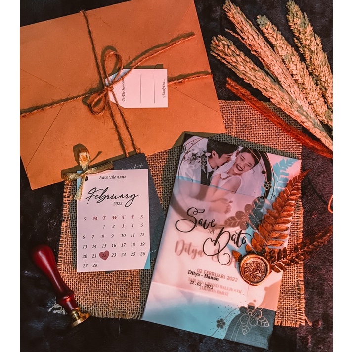 Jual Undangan pernikahan hardboard aesthetic / invitation wedding ...