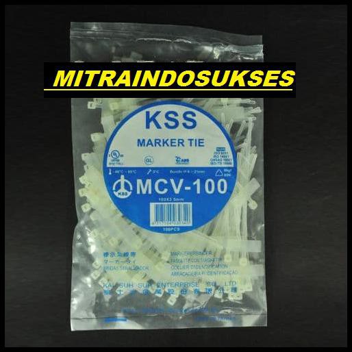 Jual Kabel Ties Label Kss Mcv 100 (100 X 2.5) Putih | Shopee Indonesia