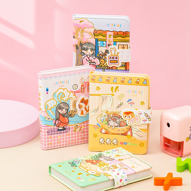 Jual Buku Diary Notebook Lucu Agenda Import Kyomachi Hiwa PU64K-7637 ...