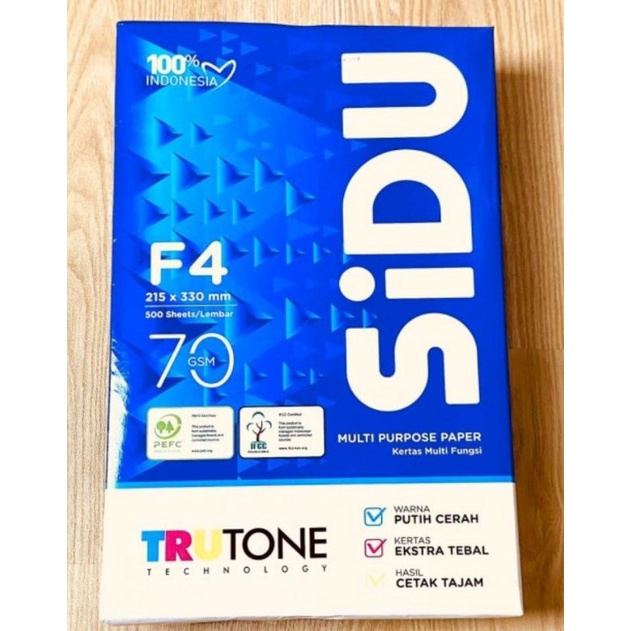 Jual Kertas HVS F4 1 rim 75 gsm dan 70 gsm merk copier, sidu, A1one, E ...