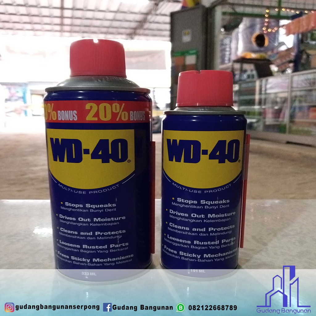 Jual WD-40 Semprotan Pelumas Anti Karat 191ml dan 333ml | Shopee Indonesia