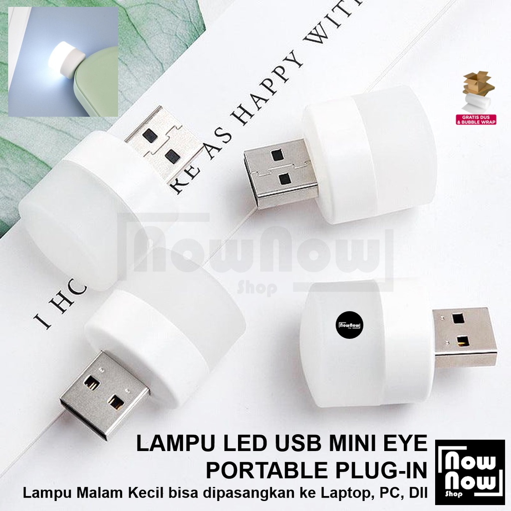 Jual LAMPU LED MINI USB EYE PORTABLE PORTABEL PLUG-IN Lampu Malam Kecil Tidur Baca Buku Belajar ...