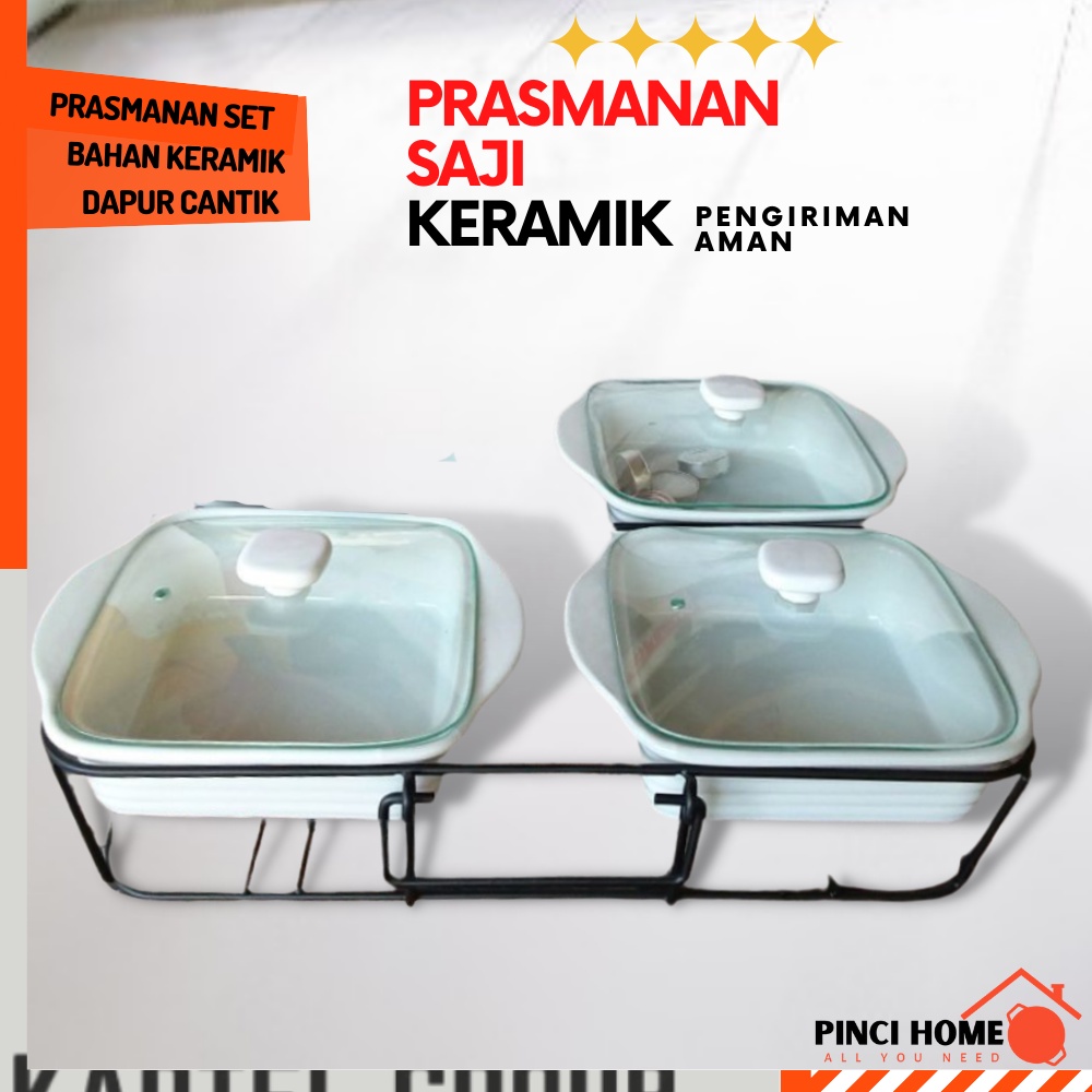 Jual Tempat Saji Makanan Prasmanan Kotak Keramik Tempat Lauk Mewah ...