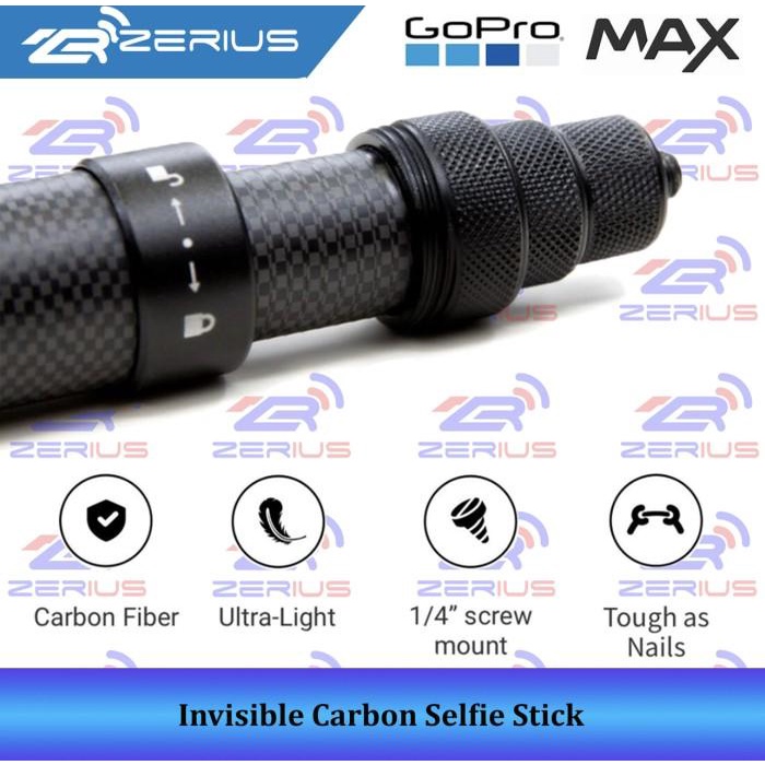Jual SELFIE STICK GO PRO MAX TONGSIS / INVISIBLE CARBON FIBER SELFIE ...