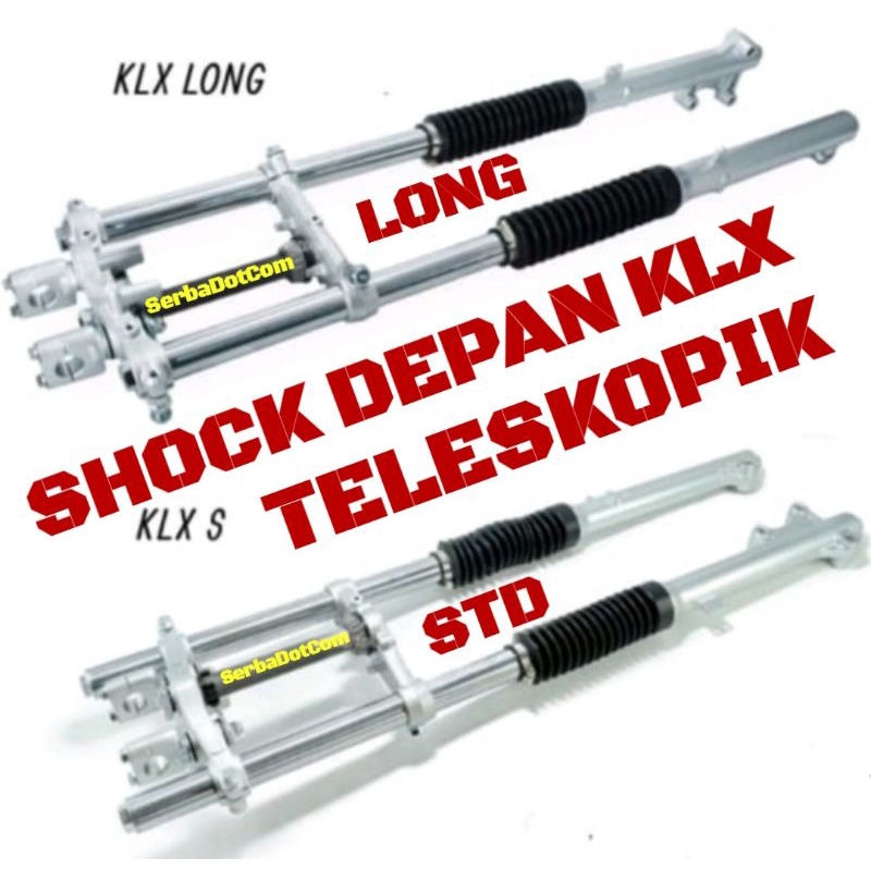 Jual SHOCK SKOK DEPAN KLX 150 SIM1 SIM 1 L LONG S STANDART SHOCKBEKER DEPAN KLX TRAIL CROSS ...