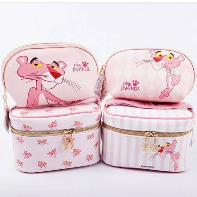 Jual Miniso Pink panther makeup organizer | Shopee Indonesia