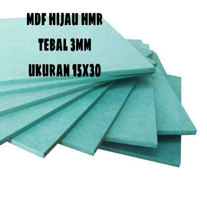 Jual mdf hijau hmr tebal 3mm sudah d ampls halus | Shopee Indonesia