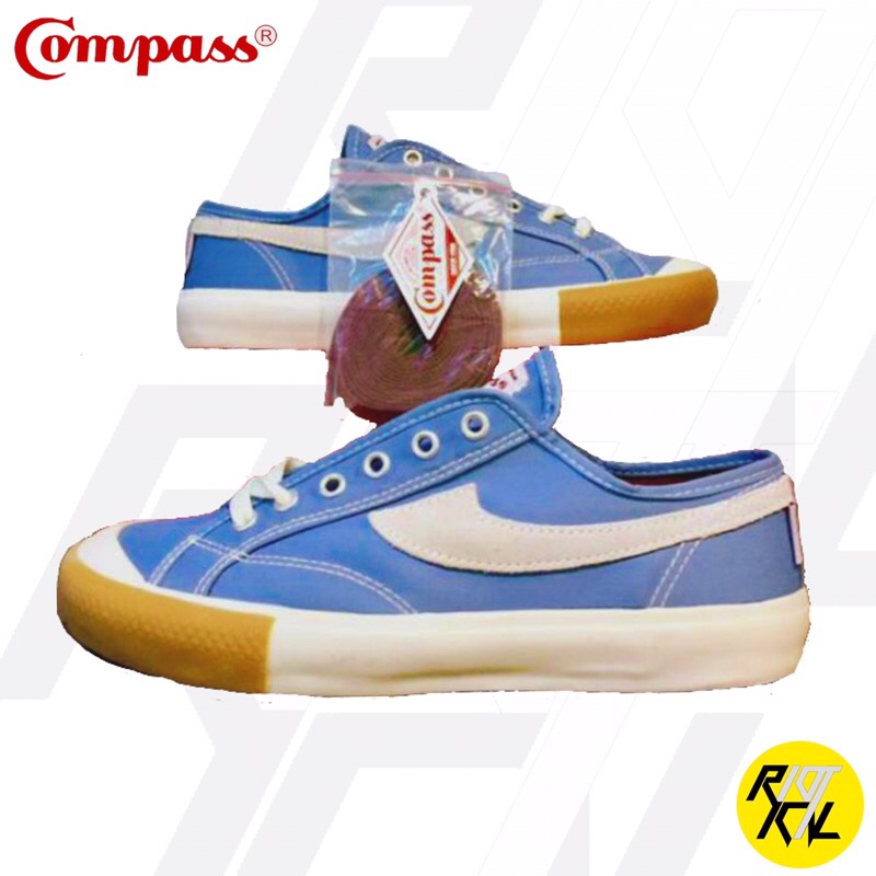Jual SEPATU COMPASS GAZELLE LOW BLUE SKY | Shopee Indonesia