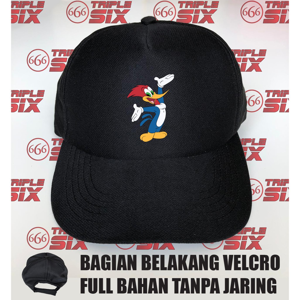 Jual Topi Full Kain Desain Woody Wood Packer | Shopee Indonesia