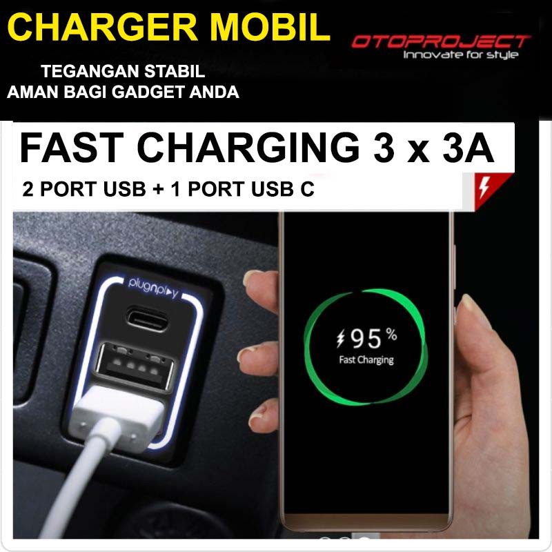 Jual USB Fast Charging Toyota FORTUNER, INNOVA REBORN, YARIS, AVANZA, NEW RUSH, Voxy, AGYA, AYLA ...
