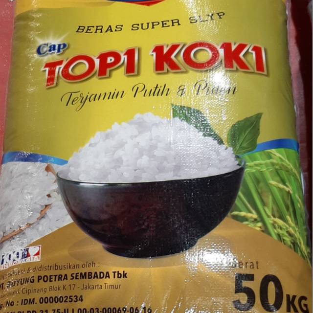 Jual Beras cap topi koki 50kg | Shopee Indonesia