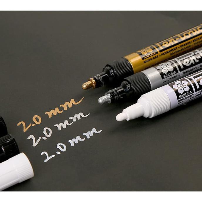 Jual Open Ds] Sakura Pen-Touch Permanent Paint Marker 2.0 Mm Metallic ...